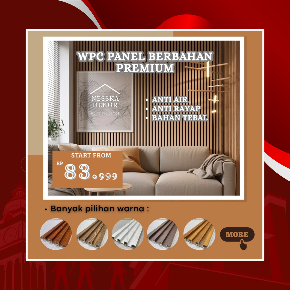 Jual Wood Panel WPC Ukuran 290cm / ND WallPanel PVC / WPC motif Kayu ...
