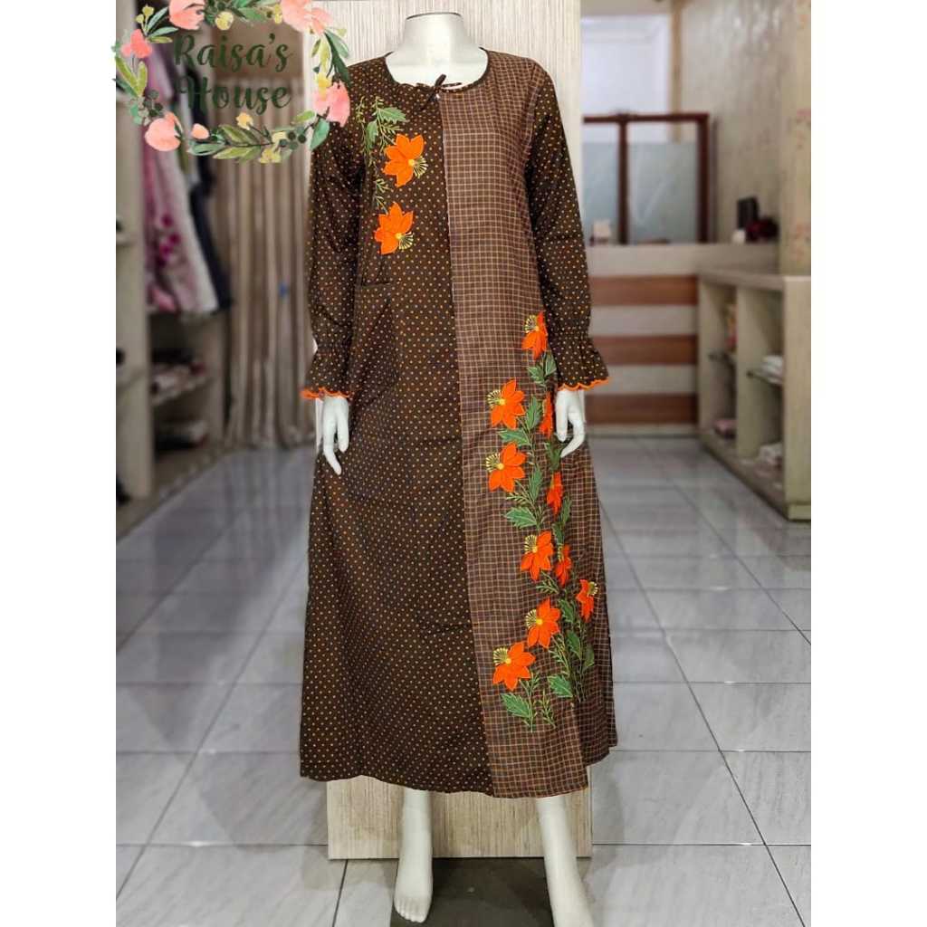 Jual DASTER LONGDRESS BORDIR KHAS MALANG - LENGAN PANJANG - HUDSON I ...