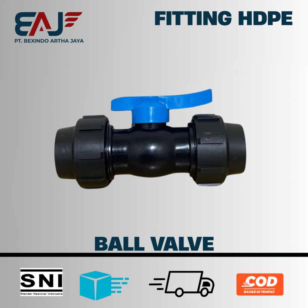 Jual Ball Valve Hdpe Ukuran 50 mm atau 1 1/2 Inch | Stop Kran Hdpe ...