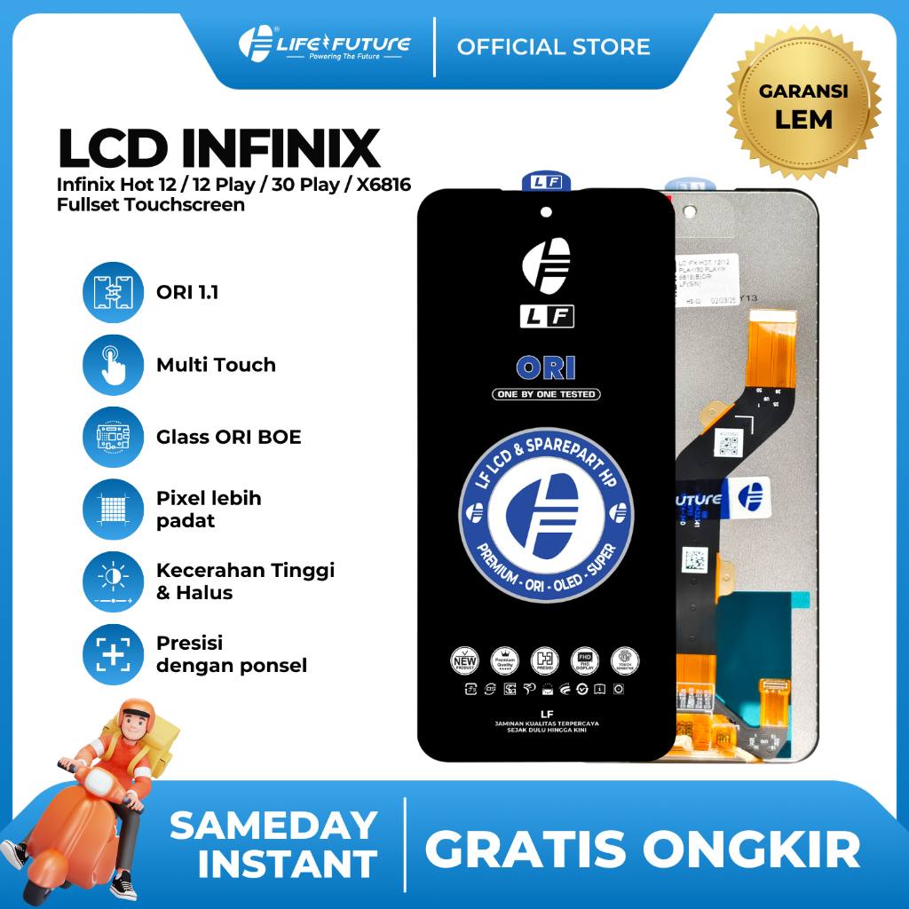 Jual LF - (GARANSI LEM) LCD Infinix Hot 12 / Hot 12 Play / Hot 30 Play ...