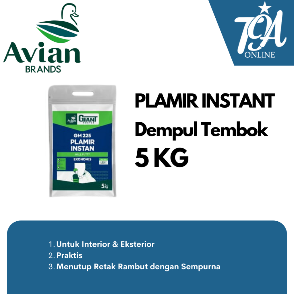 Jual AVIAN BRANDS Giant Plamir Instant Ekonomis / Dempul Tembok / Wall ...