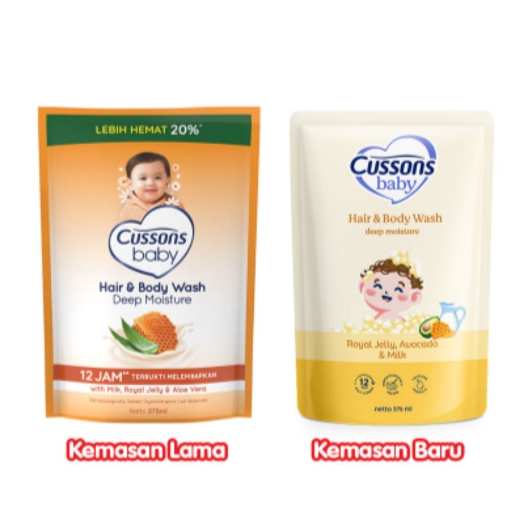 Jual Sabun bayi CUSSONS baby hair & body wash deep moisture with Milk ...