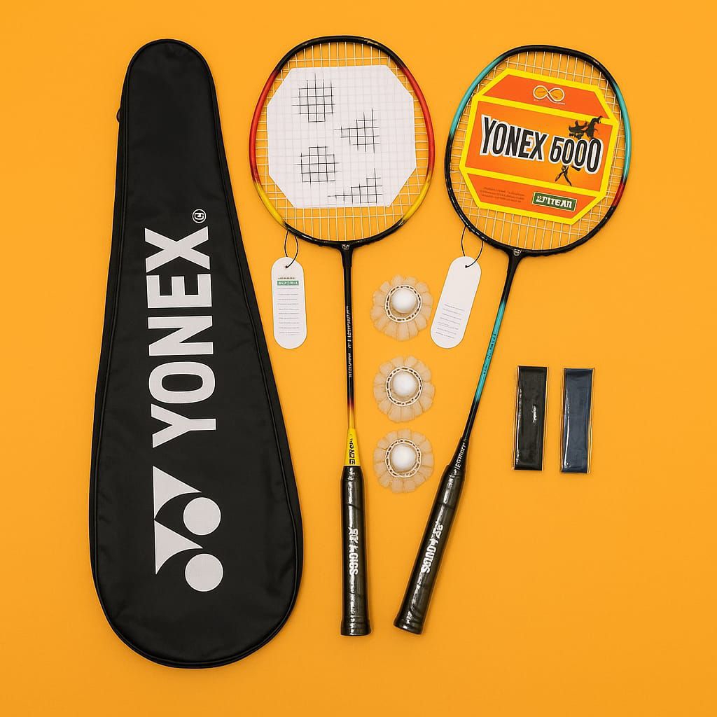 Jual PROMO BARU paket siap main raket badminton T01 berlogo pbsi untuk ...