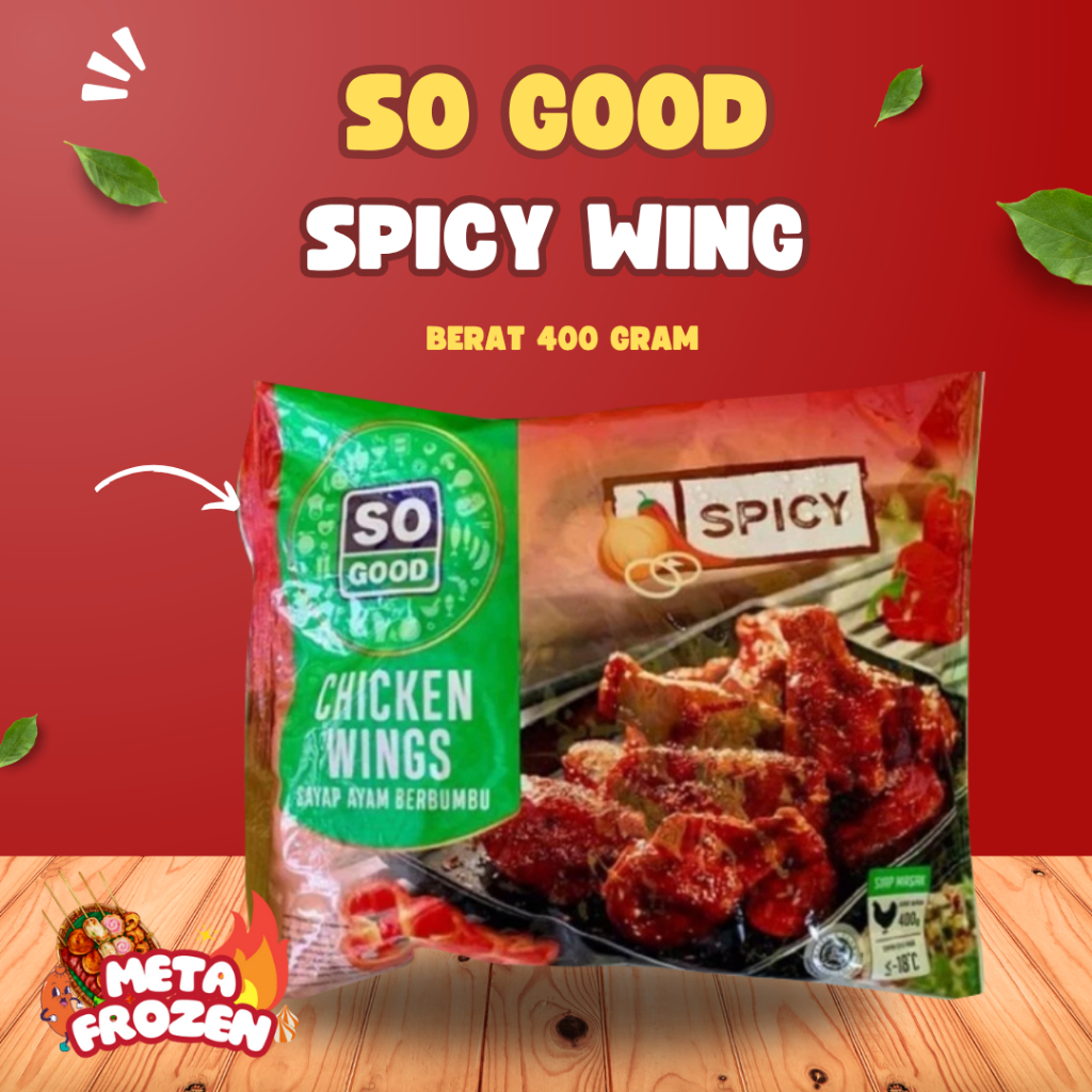Jual So Good Spicy Wings Berat 400 Gr | Shopee Indonesia