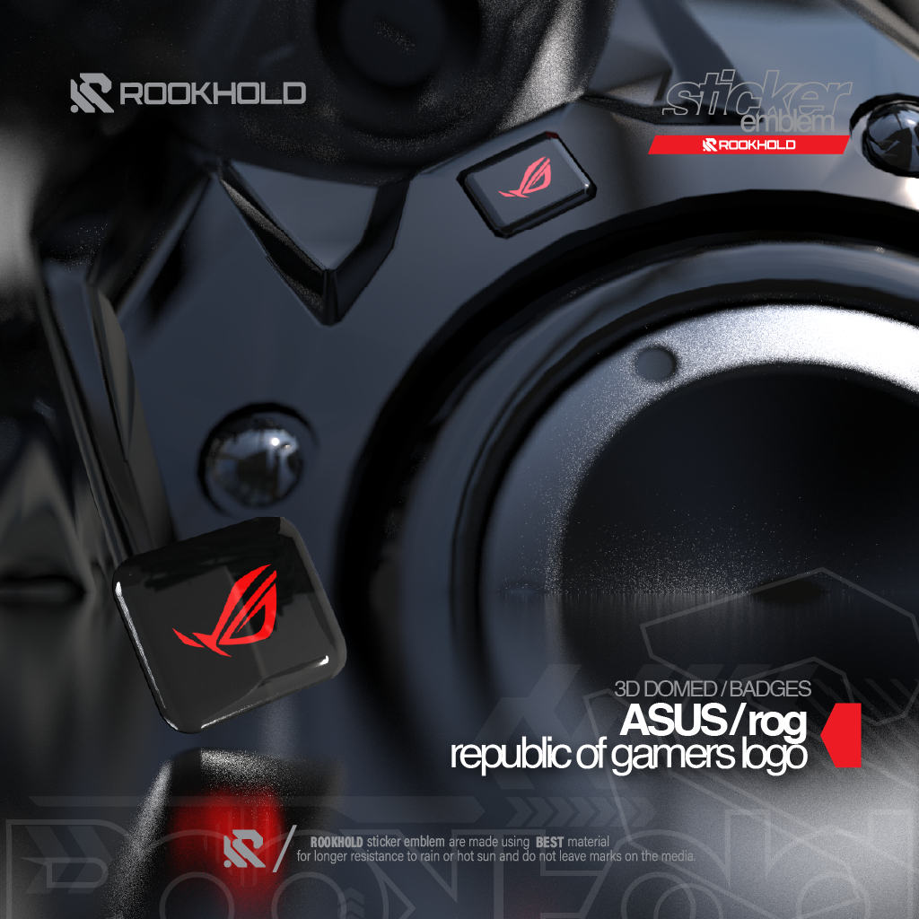 Jual Stiker Emblem Speedometer Tank Honda Asus ROG Logo | Stiker Timbul ...