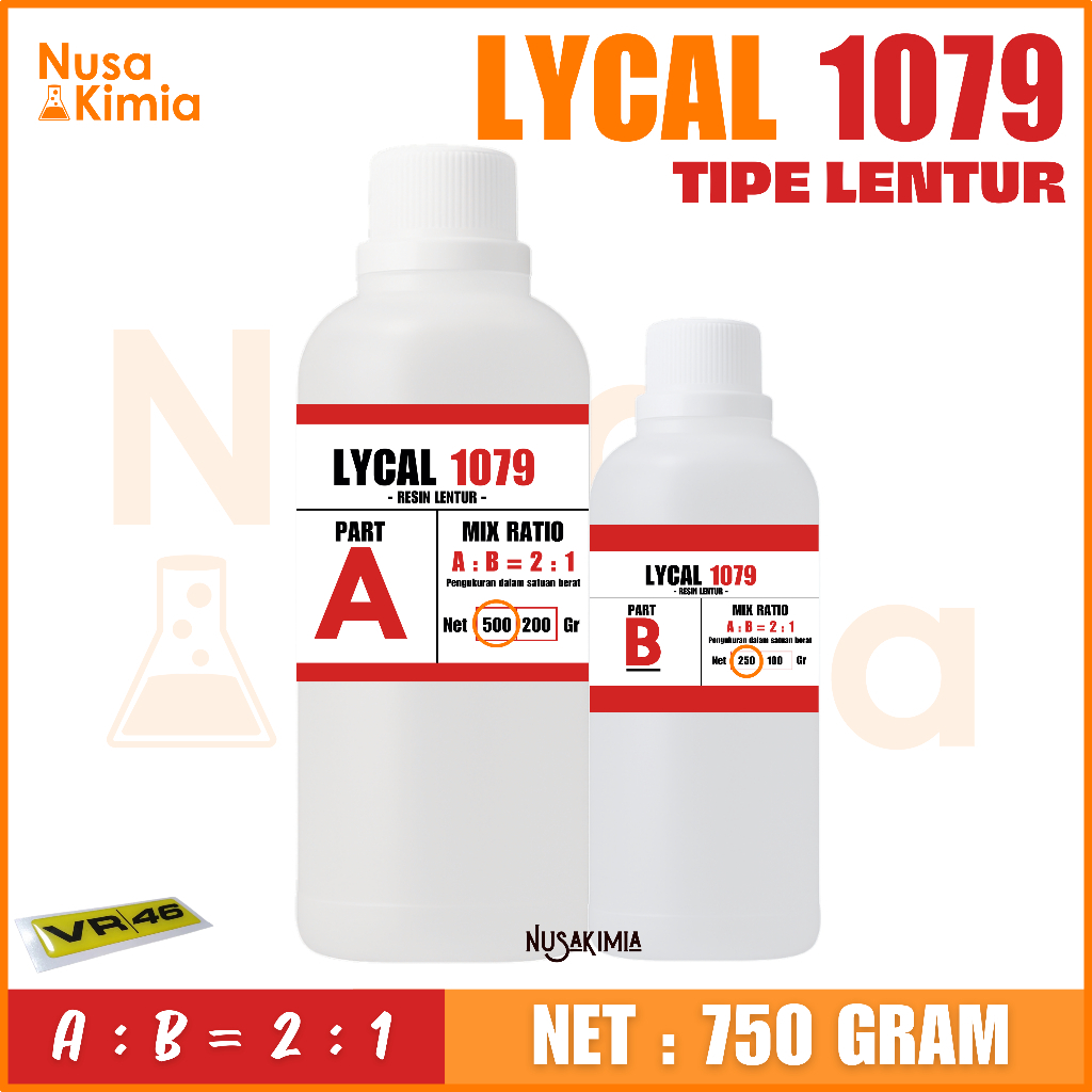 Jual Resin Lycal Lentur 1079 750 Gram - Resin Stiker Fleksibel | Shopee ...