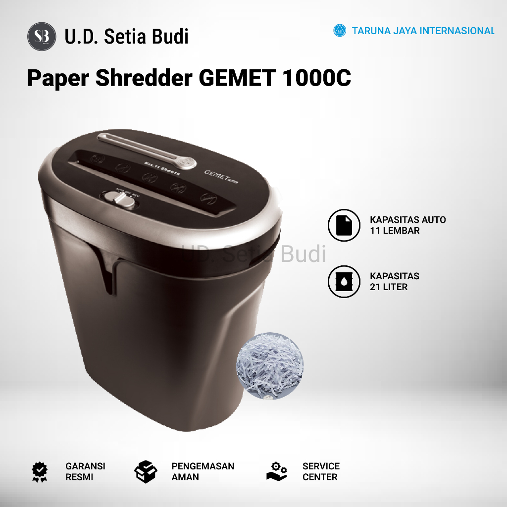 Jual Mesin Penghancur Kertas Paper Shredder GEMET 1000C | Shopee Indonesia