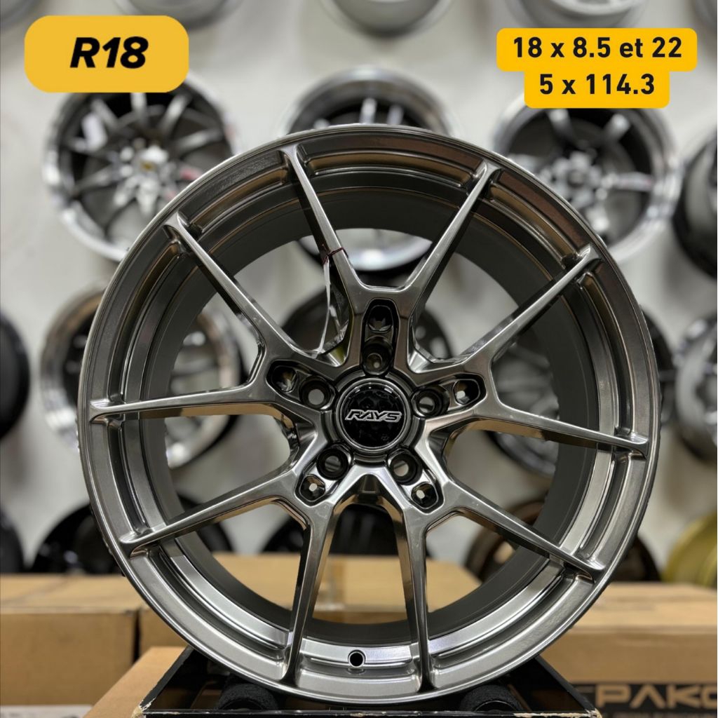 Jual velg racing RAYS G025 R18 LEBAR 8,5 ET 22 velg mobil r18 velg racing ring 18 mobil Innova ...