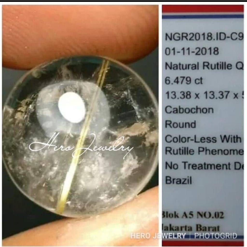 Jual RARE. RAMBUT EMAS CENDANA "SEBATANG" NATURAL RUTILLE QUARTZ ...