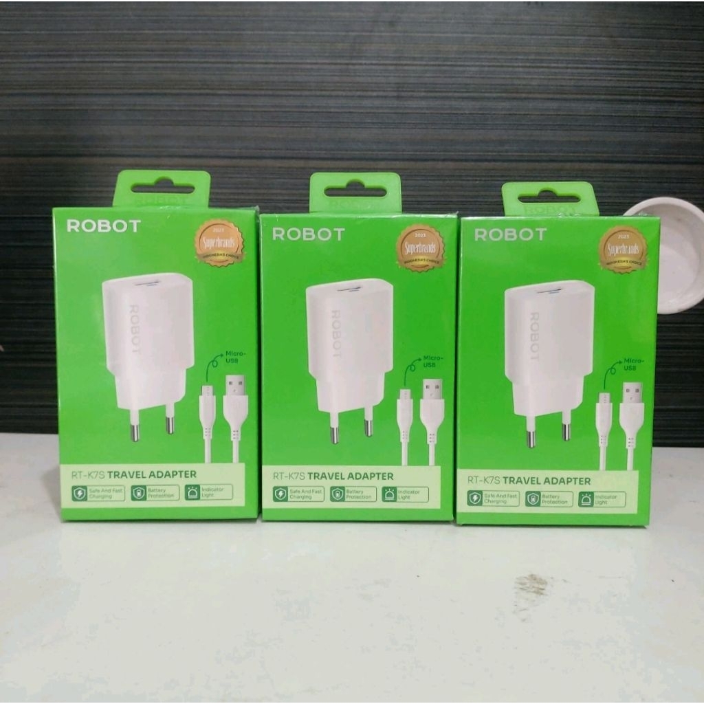 Jual Rp. 25.300 Min 5 pcs // Charger ROBOT RT-K7//K7S Fast Charging ...