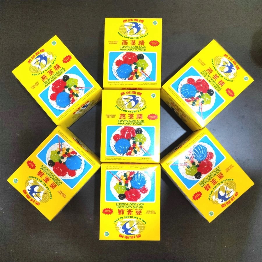 Jual Agar Agar Swallow globe 7 Gr 3 Box @isi 36 sachet agar swallow ...