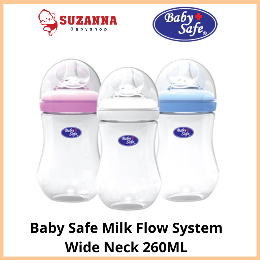 Jual Baby Safe Milk Flow System Wide Neck 260ML | Shopee Indonesia