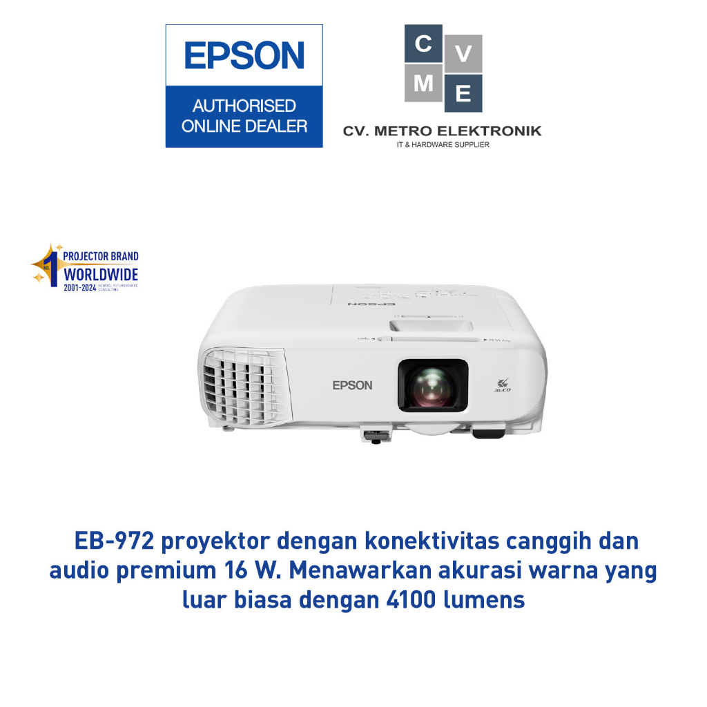 Jual Proyektor EPSON EB-972 EPSON EB972 EPSON EB 972 Garansi Resmi | Shopee Indonesia