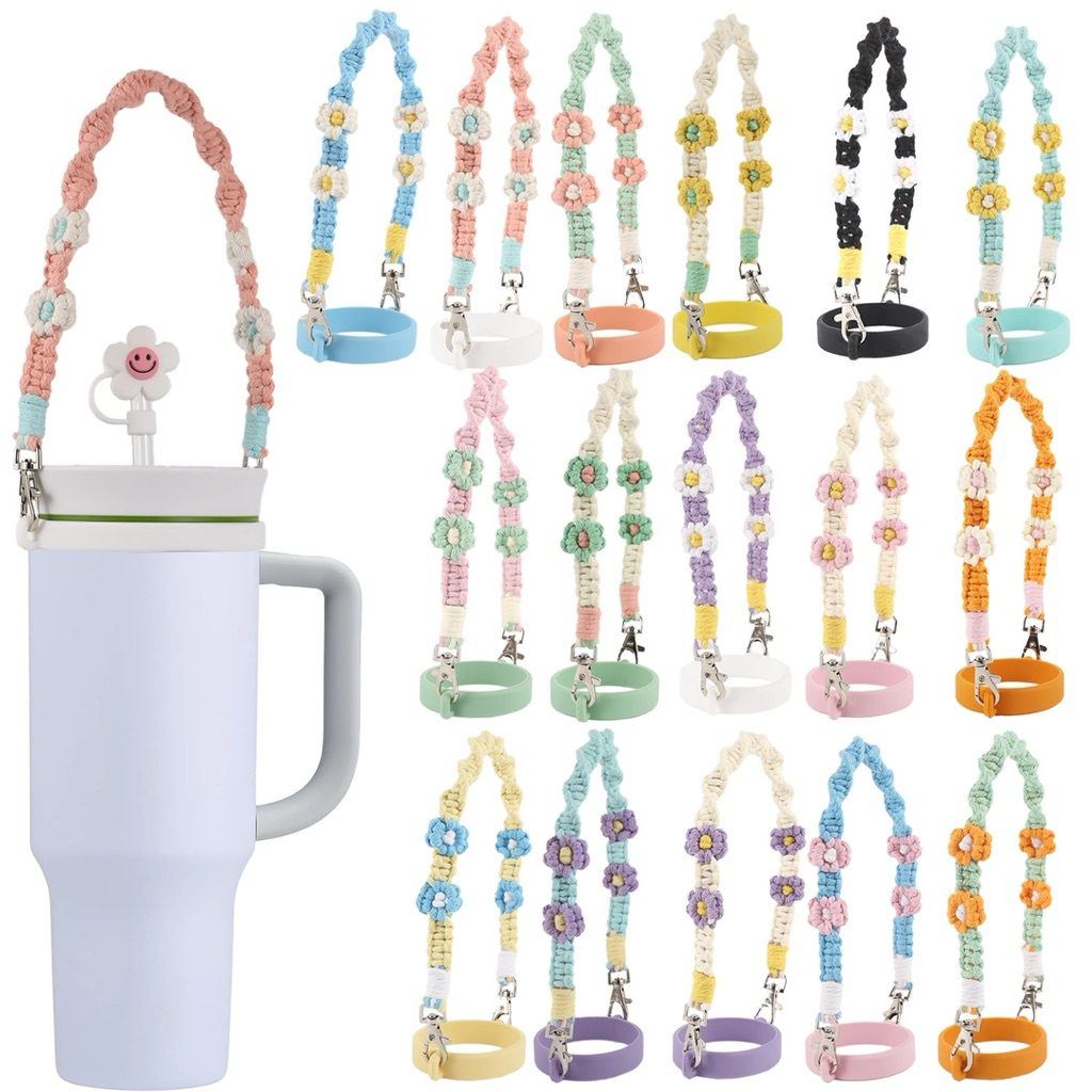 Jual Tali Gantungan Bunga Tumbler Botol Minum/Tali Botol Bunga Crochet ...