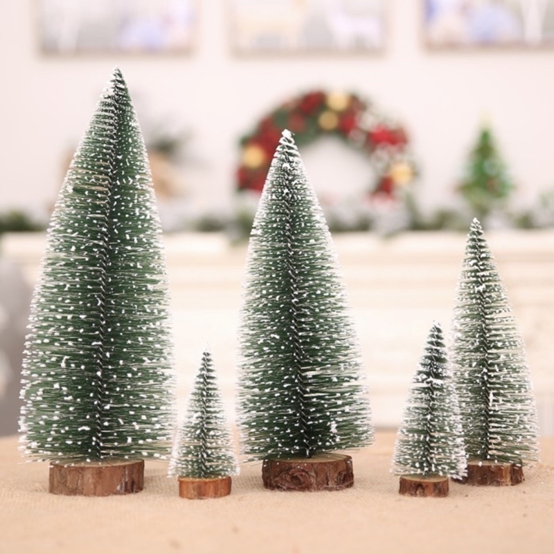 Jual Pohon Natal Mini / Miniatur Pohon Natal Kecil / Snow Powder ...