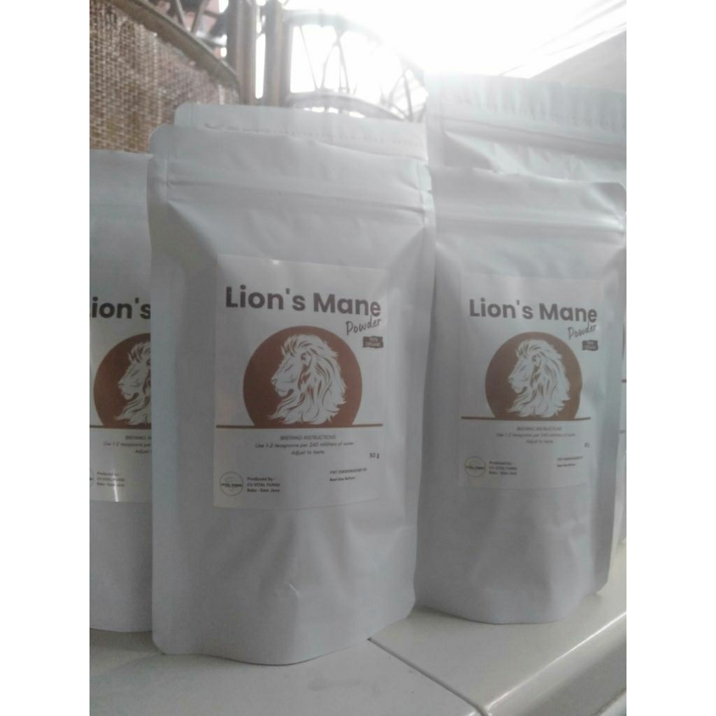 Jual lion's mane powder / serbuk jamur lion's mane (Surai singa ...