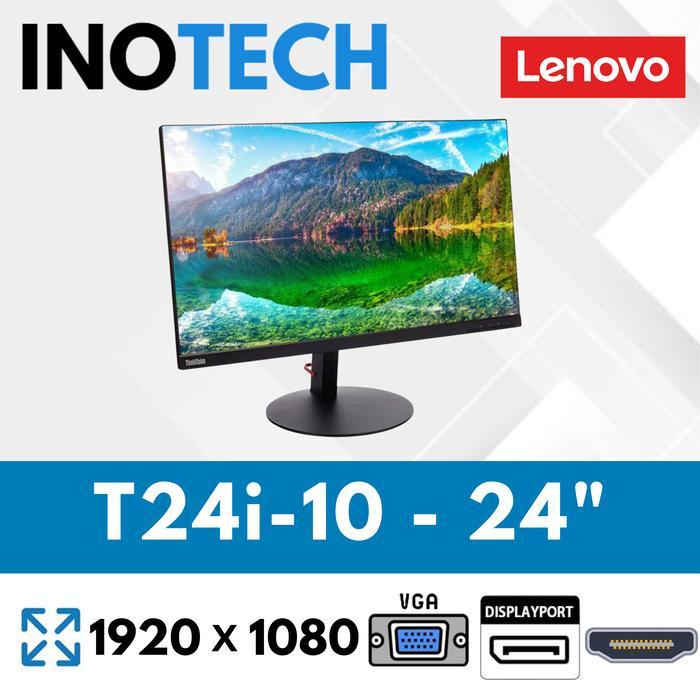Jual Monitor Lenovo ThinkVision T24i-10 23.8” FHD IPS | LED LCD Second ...