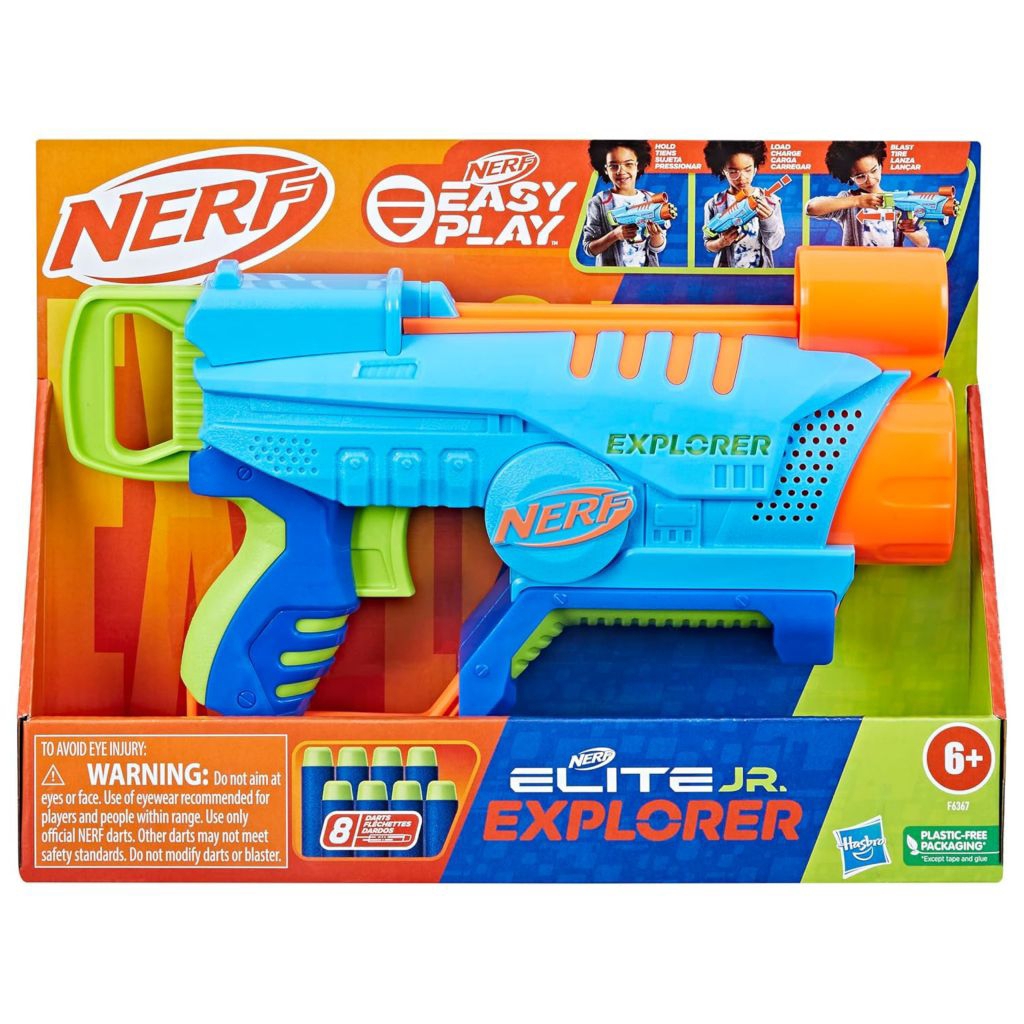 Jual Nerf elite jr Explorer easy Operated blaster with 8 dart original ...