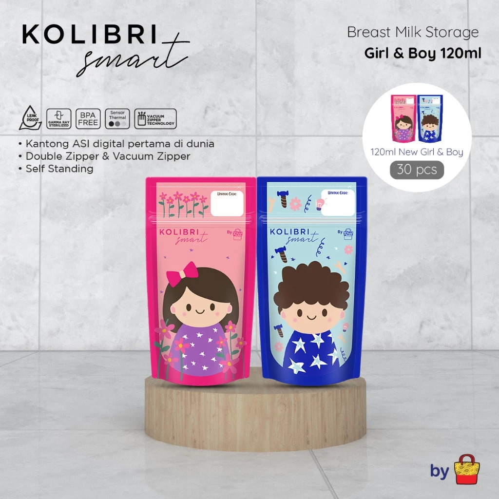 Jual Gabag Kantong ASI 100ml / 120ml isi 30 pcs | Shopee Indonesia