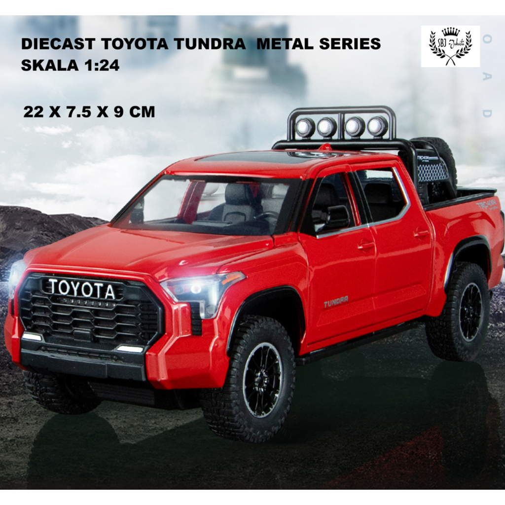 Jual Diecast mobil Toyota Tundra metal series skala 1:24 ukuran besar ...