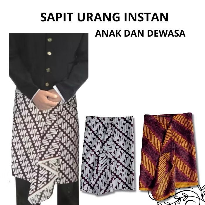 Jual Sapit Urang Instan Batik Perekat/Jarik Sembong Jarik Silat Anak ...