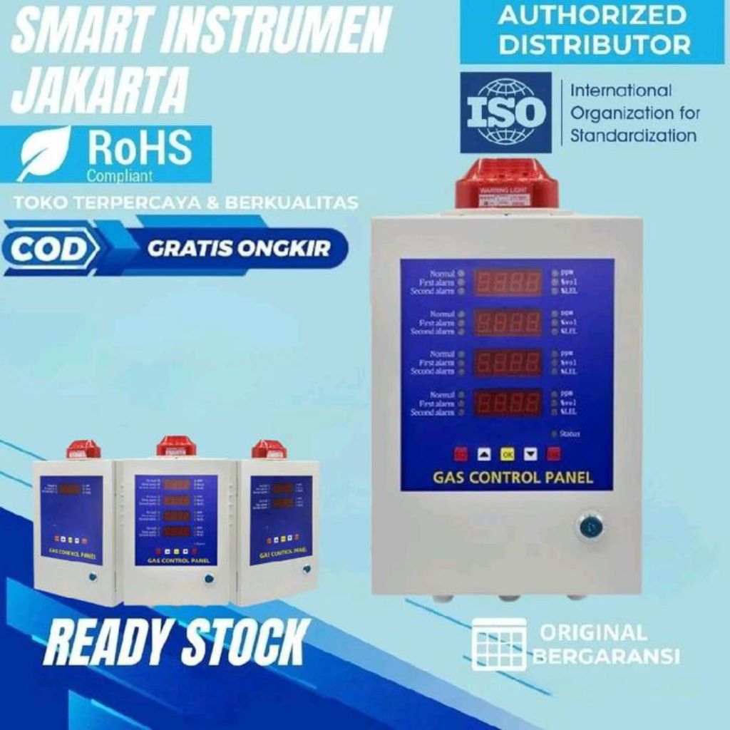 Jual Gas Detector Controller 4 Channel Bosean BH-50 Control Panel BH50 ...