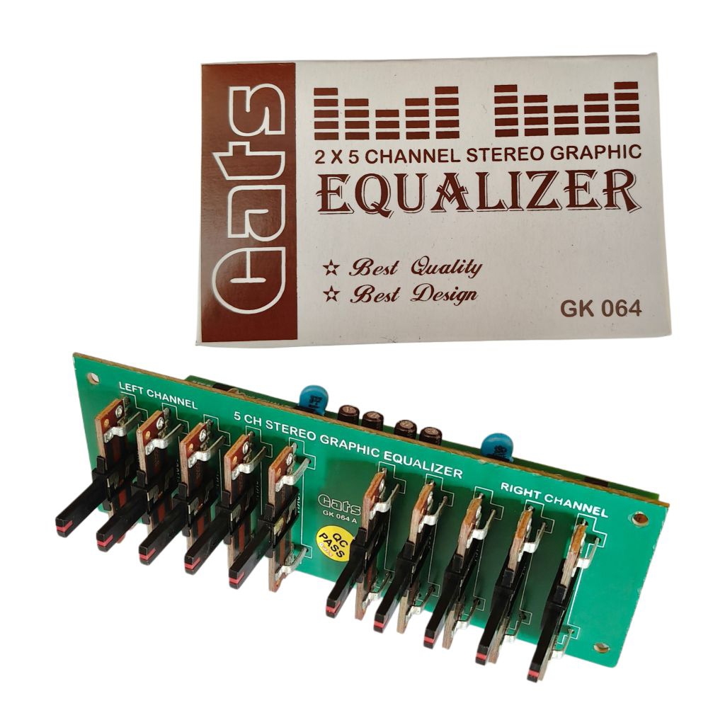 Jual Kit Equalizer 2X5 10 Channel Stereo Gats | Shopee Indonesia
