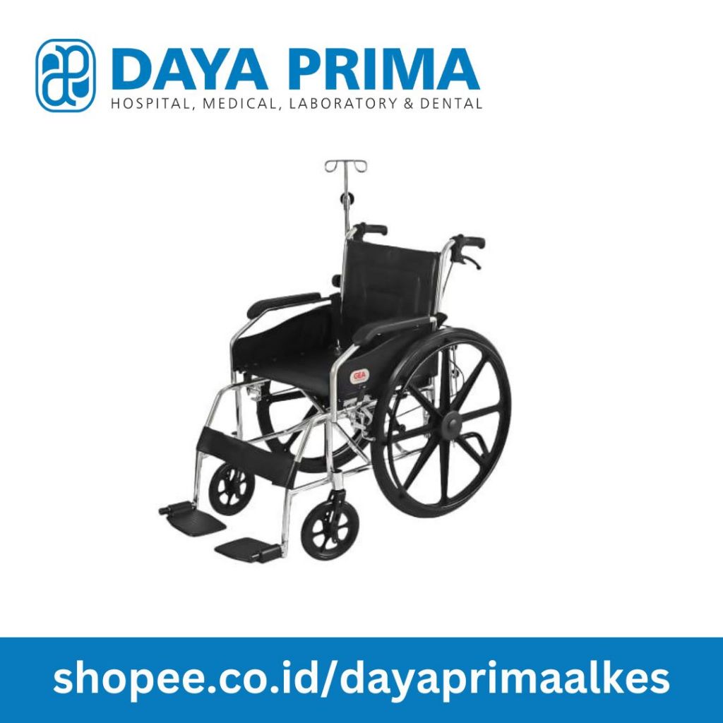 Jual Kursi Roda Aluminium GEA FS 869LX + Tiang Infus & Holder Oksigen ...