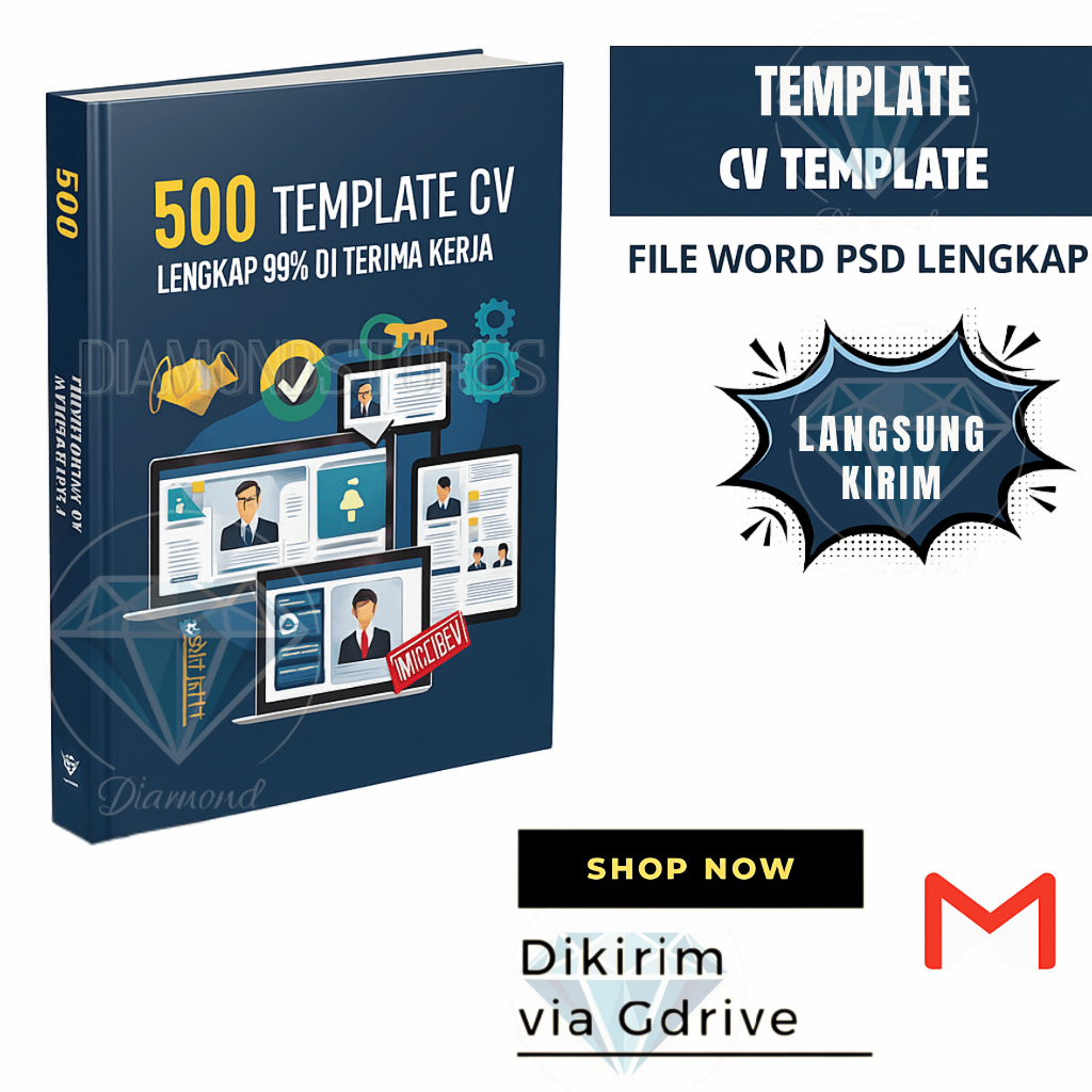 Jual (5) 500+ Template CV Resume Curiculum Vitae Lamaran Kerja Word PSD ...