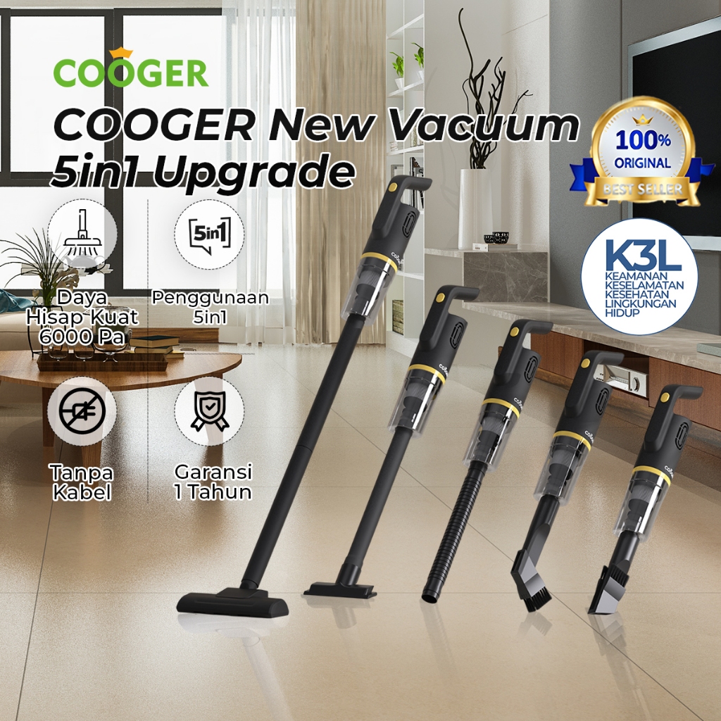 Jual COOGER New Vacuum Cleaner 5IN1 Penyedot Debu Serbaguna Garansi 1 ...