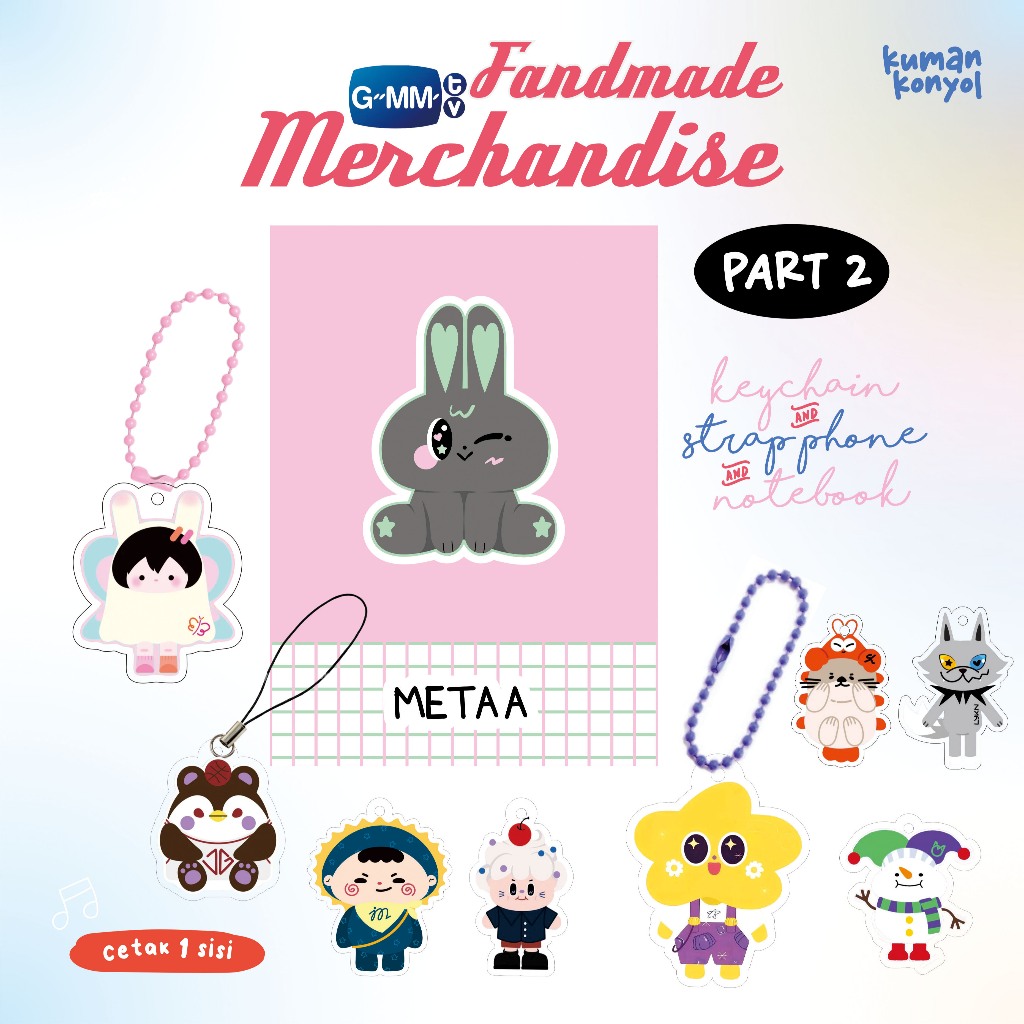 Jual GMMTV MERCHANDISE FANMADE PART 2 - GANTUNGAN KUNCI - KEYCHAIN ...