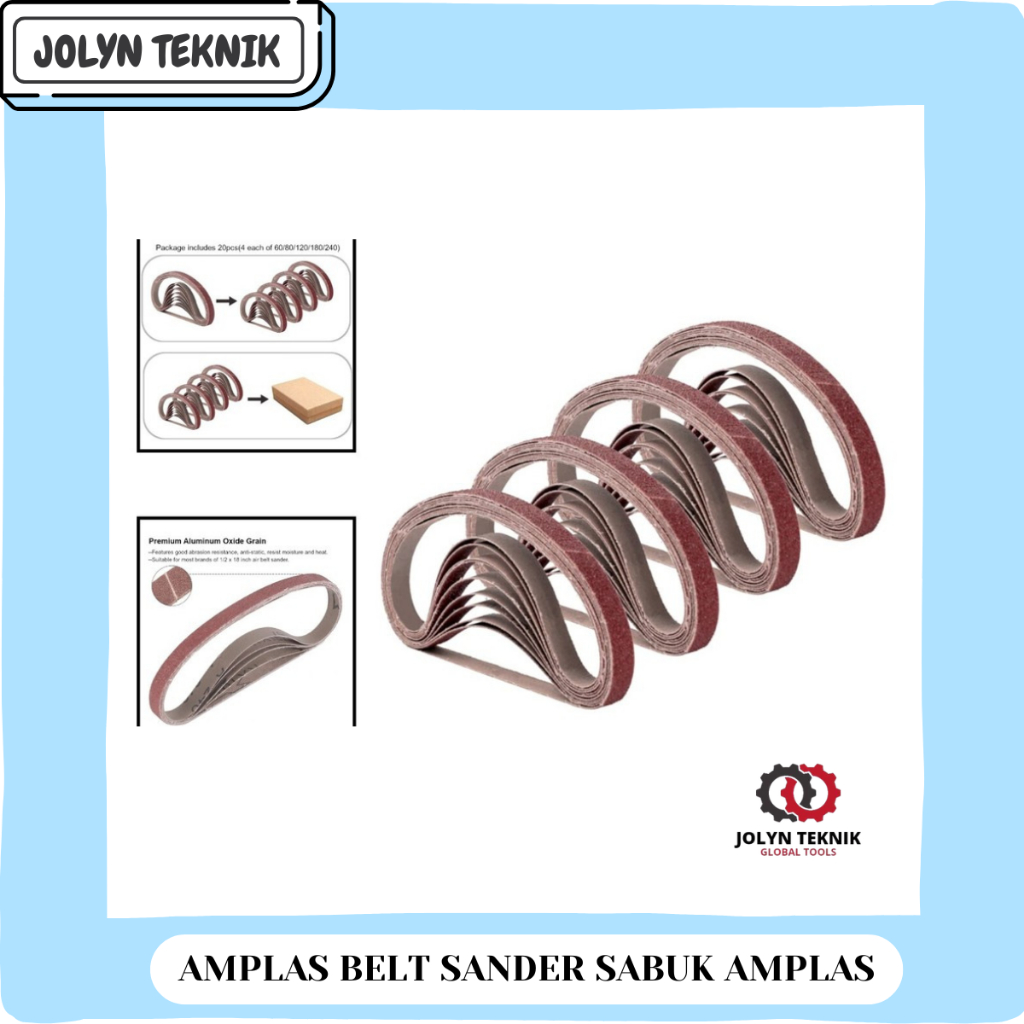 Jual Amplas Belt Sander Sabuk Amplas Air Gerinda Handheld Grit 60/80 ...