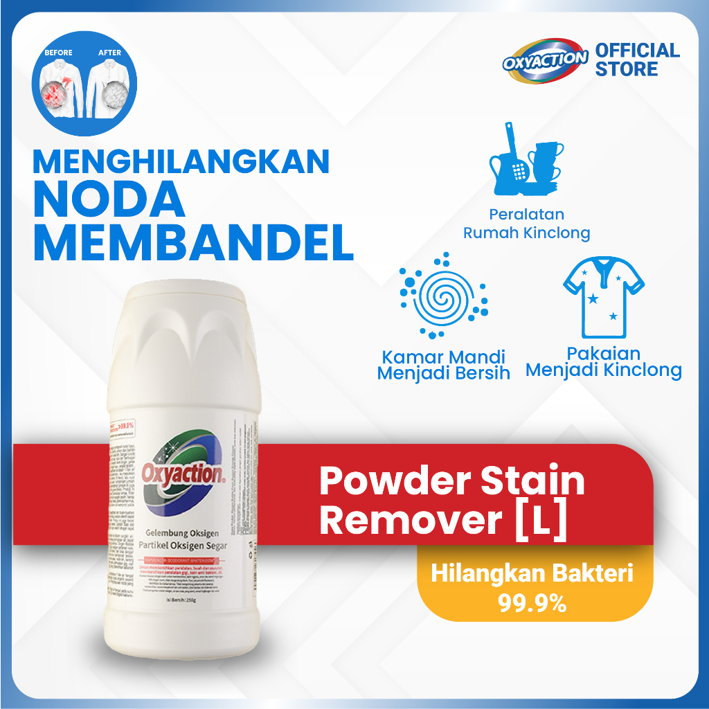 Jual OXYACTION Bubuk Oxygen Pembersih Serbaguna / Pencuci Buah Dan ...