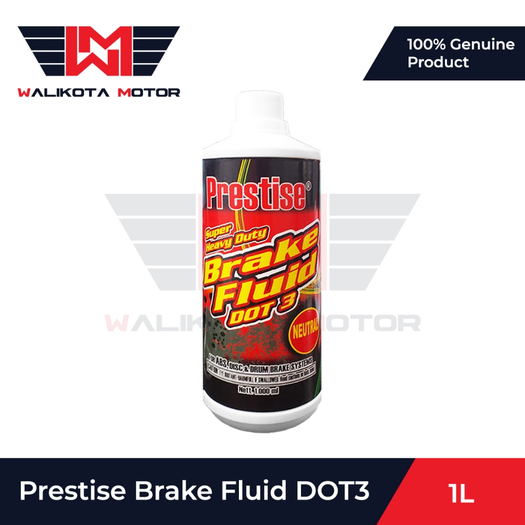 Jual Prestise Brake Fluid Dot 3 1L Minyak Rem Mobil Truck Warna Merah ...