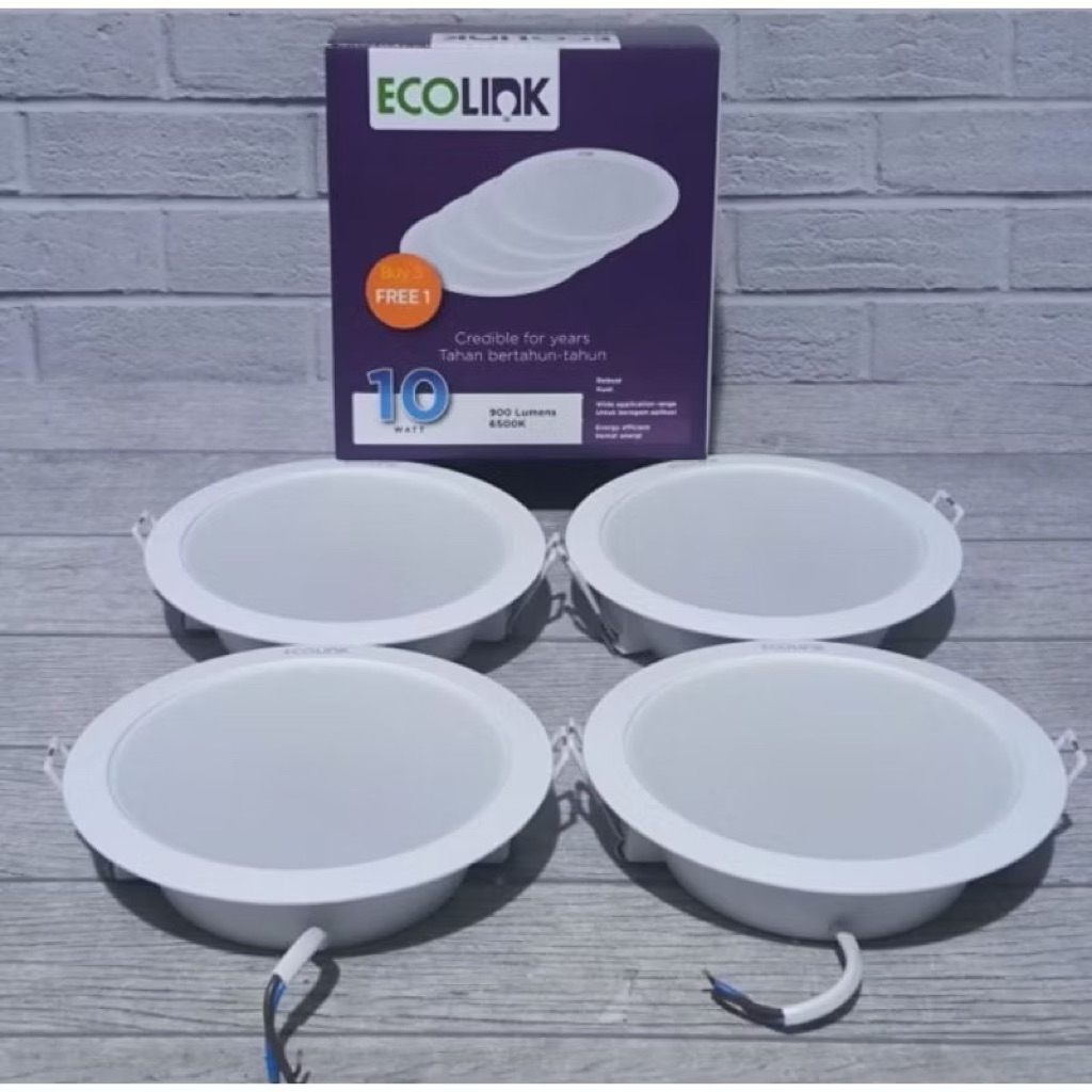 Jual ECOLINK Paket downlight multipack led 10w 10 watt , 14w 14 w watt ...