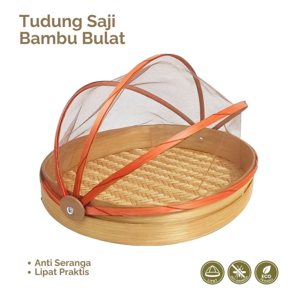 Jual Anyaman Nusantara / Tudung Saji Bambu Anyaman Ukuran / Penutup ...
