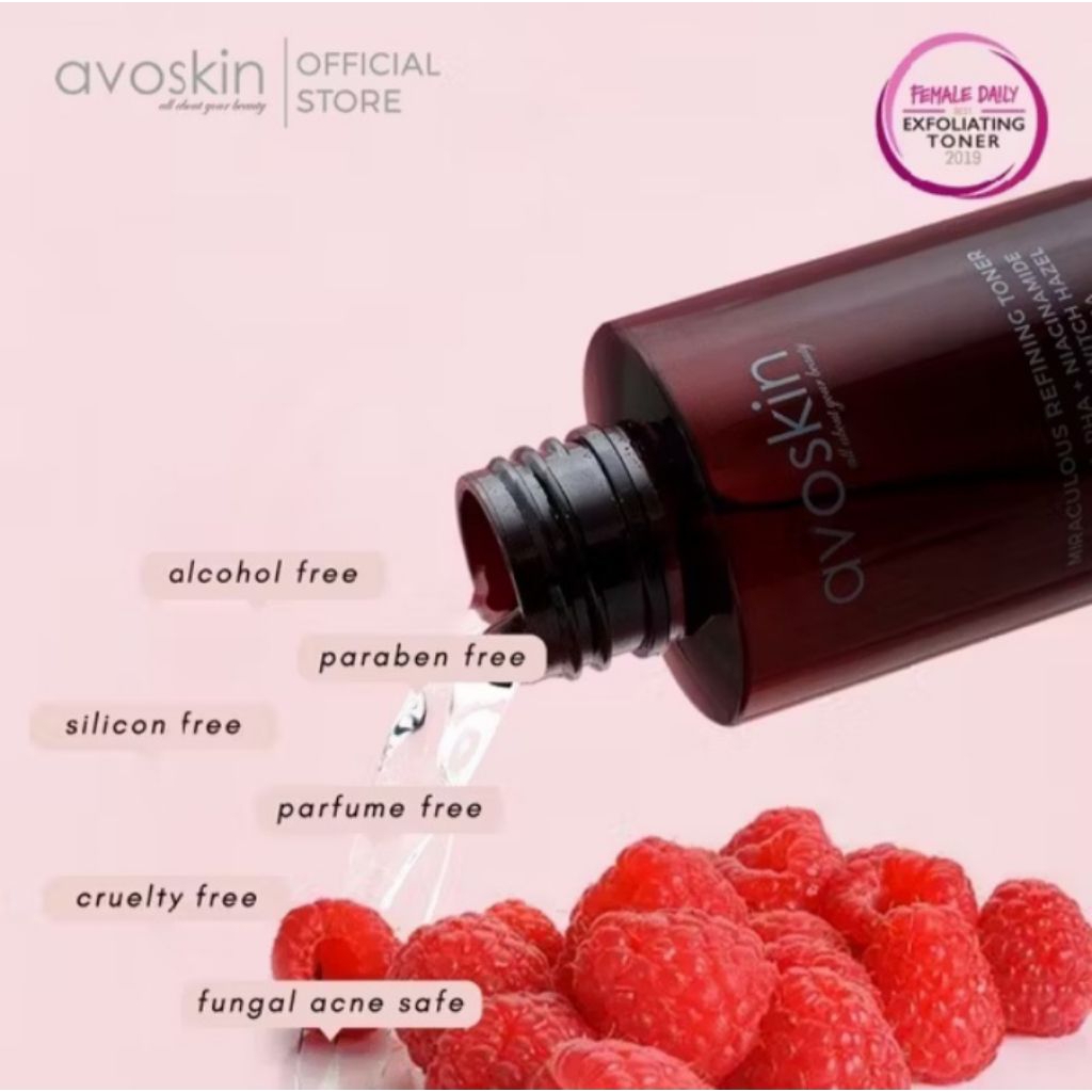 Jual Avoskin Miraculous Refining Toner (EXFOLIATING TONER) | Shopee ...