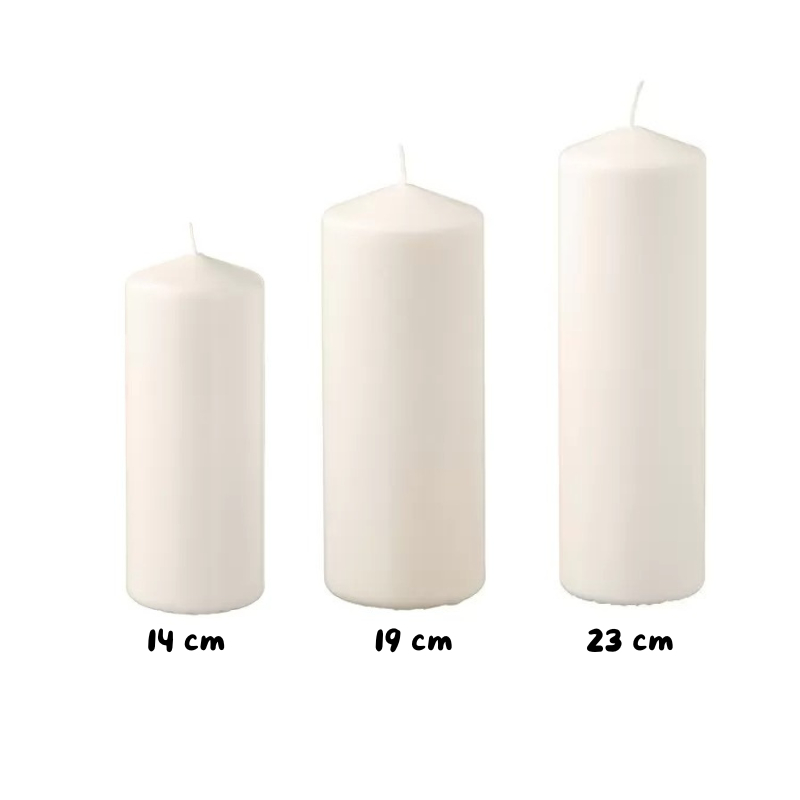 Jual Lilin Meja Warna Putih Lilin Doa Lilin Altar Aneka Ukuran Bahan ...