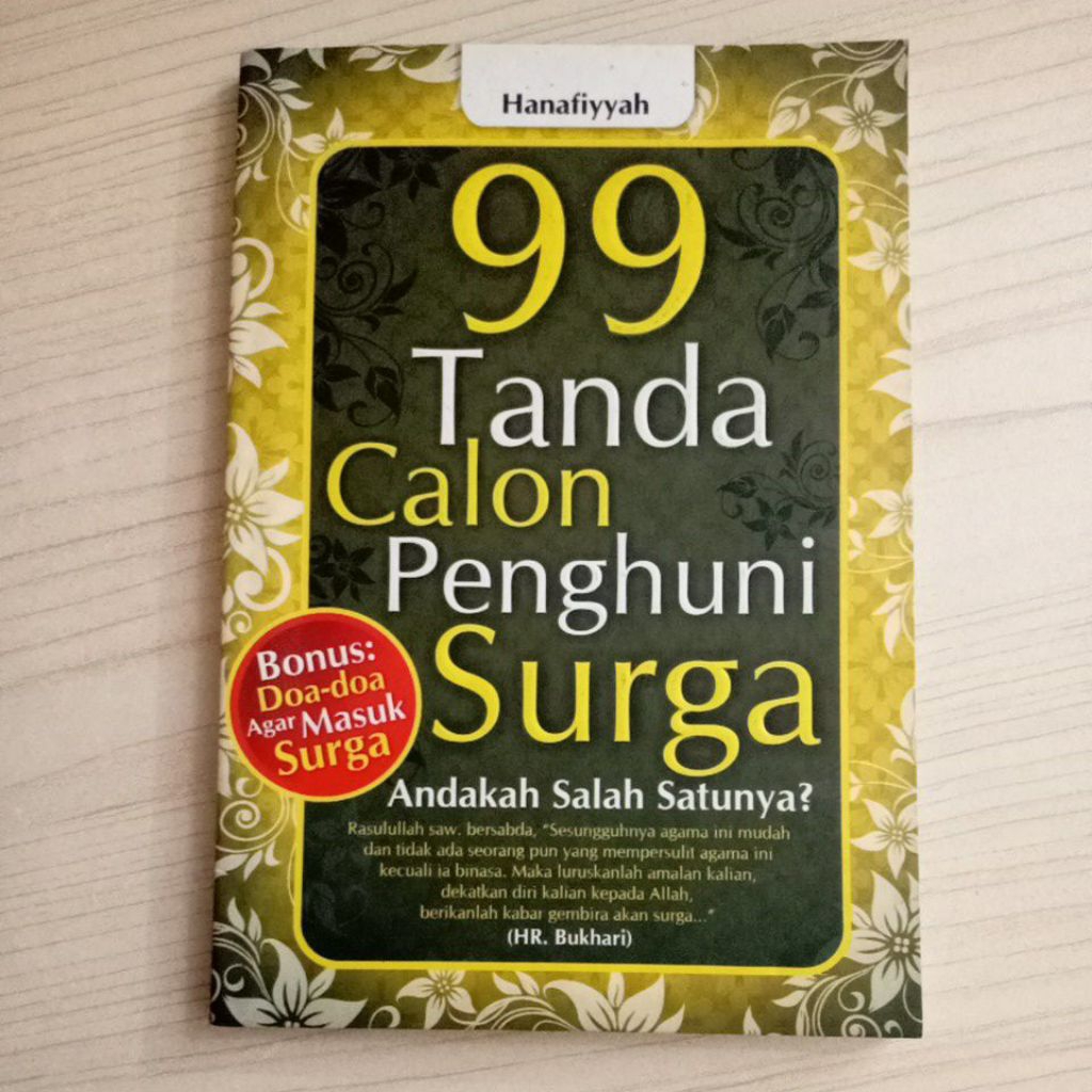 Jual BUKU 99 TANDA CALON PENGHUNI SURGA OLEH HANAFIYYAH | Shopee Indonesia
