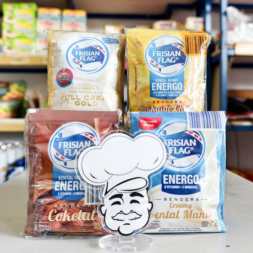 Jual Susu Kental Manis Bendera Sachet / SKM Bendera Putih / Susu ...