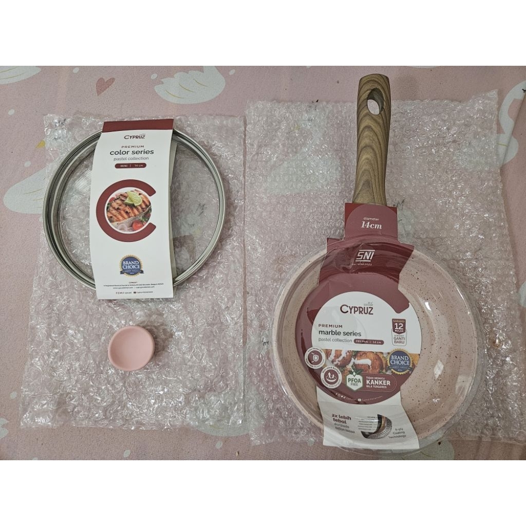 Jual [NEW SET ISI 2] Cypruz Fry Pan MPASI 14cm MINI + Tutup Kaca ...