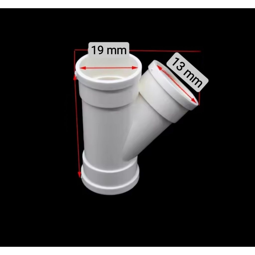 Jual Fitting Pipa Drainase 45 Derajat 1/2 3/4 inch 19mm 13mm Bahan ...