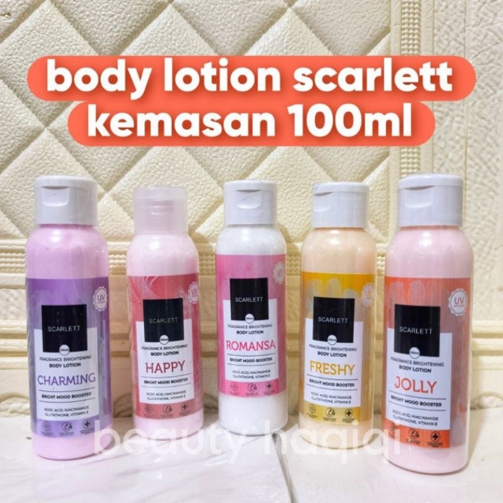 Jual big promo scarlett body lotion 100ml varian lengkap | Shopee Indonesia
