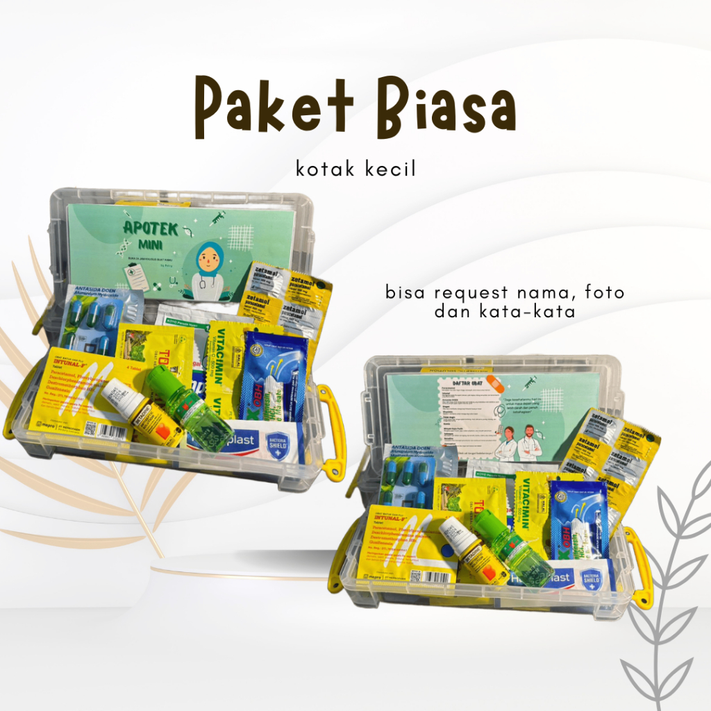 Jual APOTEK MINI KOTAK KECIL || PRAKTIS GIFT BOX UNTUK YANG KESAYANGAN ...