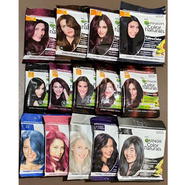 Jual Garnier Hair Color - Coklat Caramel, Golden Brown, Hitam Alami ...