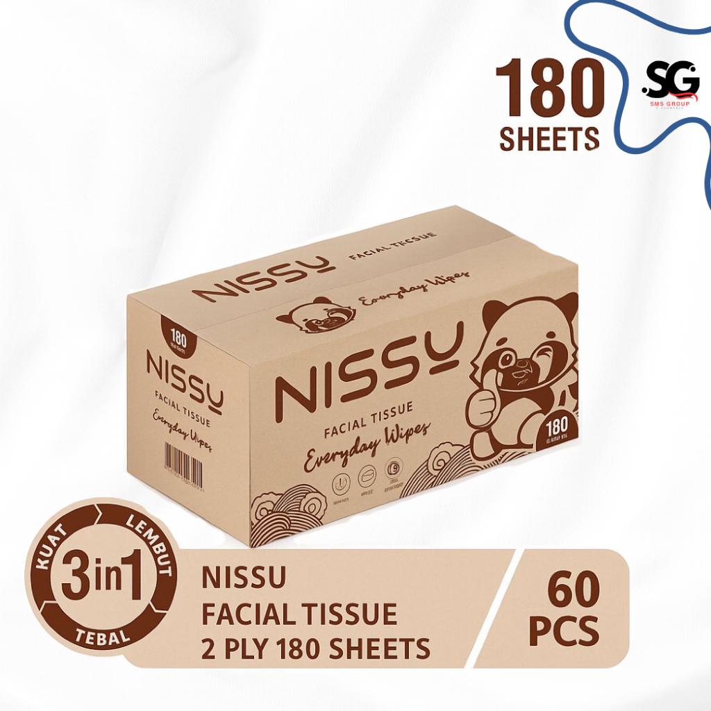Jual ( 1 DUS /60 PCS) NISSU TISSUE KARTON DUS TISU WAJAH FACIAL 60 PCS ...
