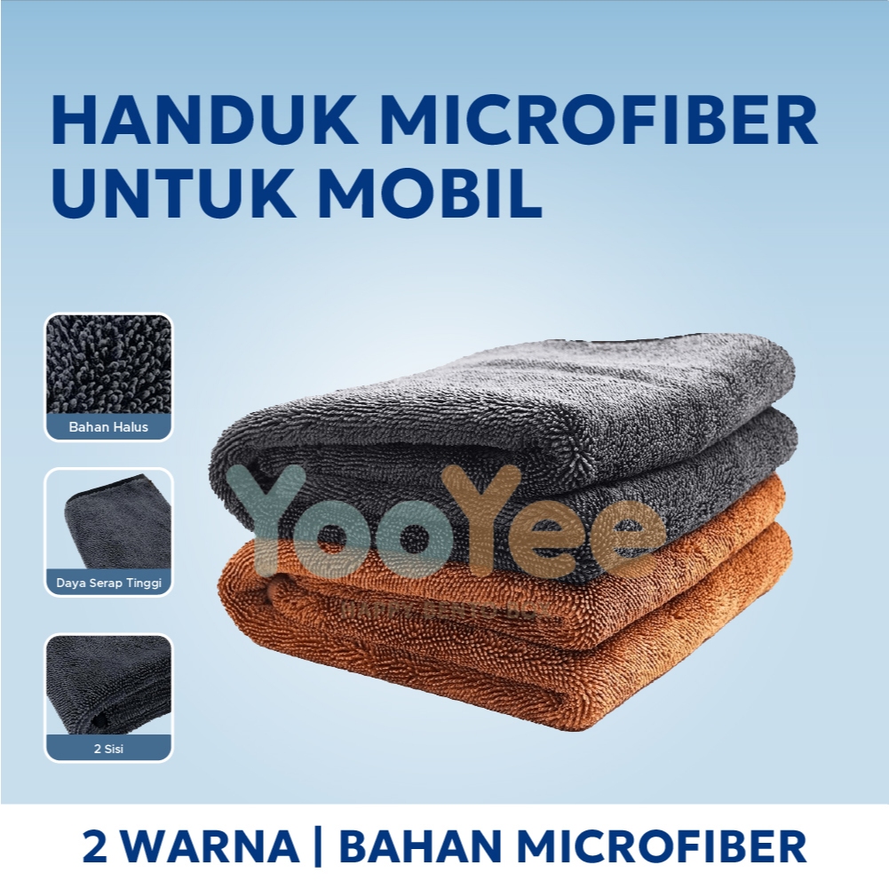 Jual Yooyee lap microfiber mobil/Handuk pengering mobil / Drying towel ...