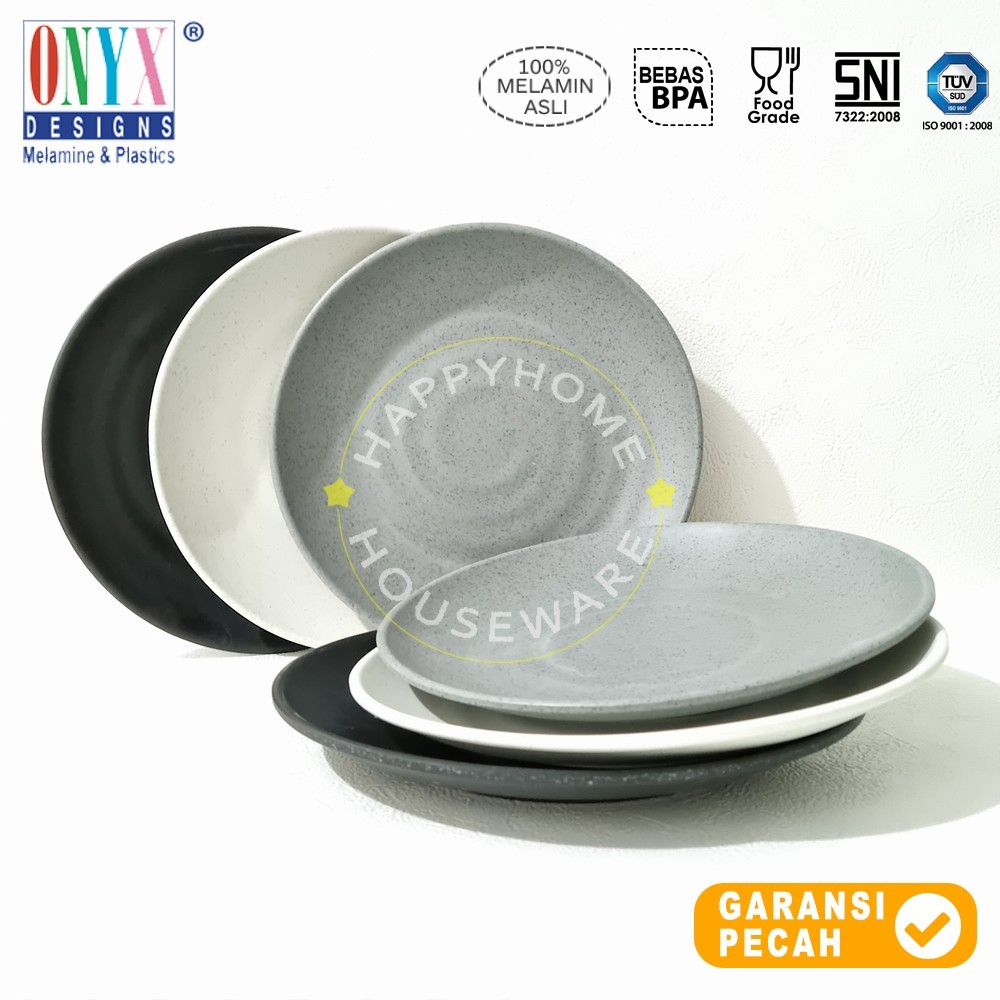 Jual ONYX Piring Bulat Melamin 9in Cosmic Series Piring Ceper 23cm ...