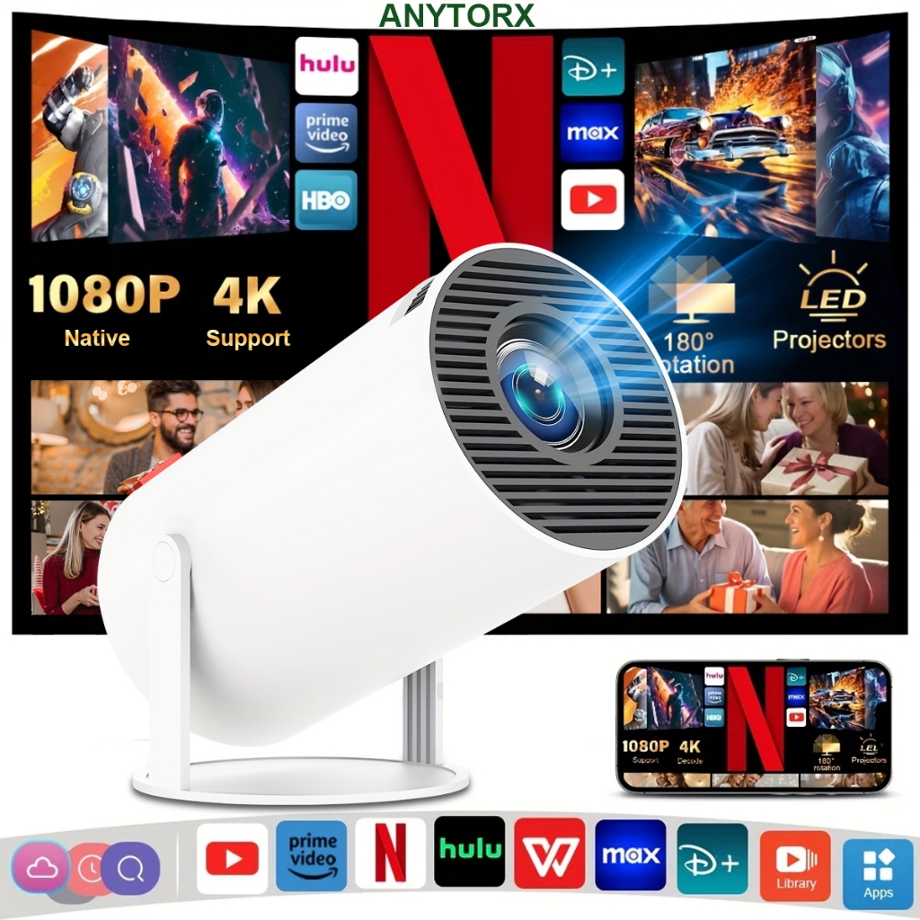 Jual HY300 Proyektor Mini Portable proyektor 4k full hd smart proyektor ...