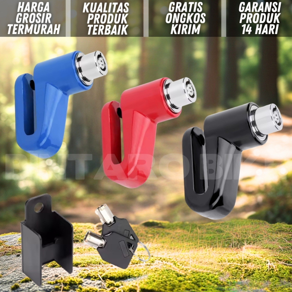 Jual Gembok Cakram Sepeda Motor Skuter Disk Brake Lock Motor Kunci Rem ...
